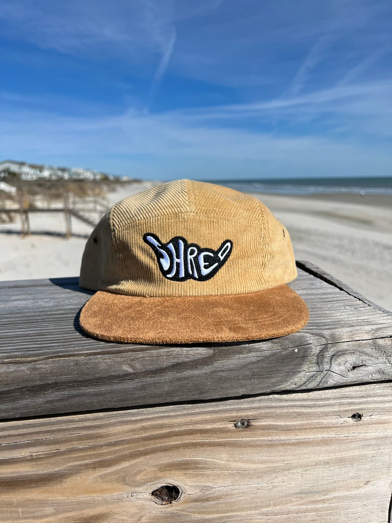 Shreddelish Shaka Corduroy 5 Panel Hat With Leather Strap - Etsy