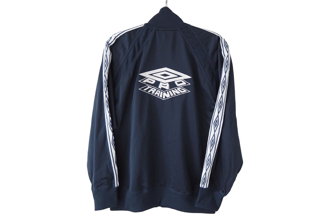 Vintage UMBRO Track Jacket Full Zip Size M Blue 90s Sport Windbreaker ...