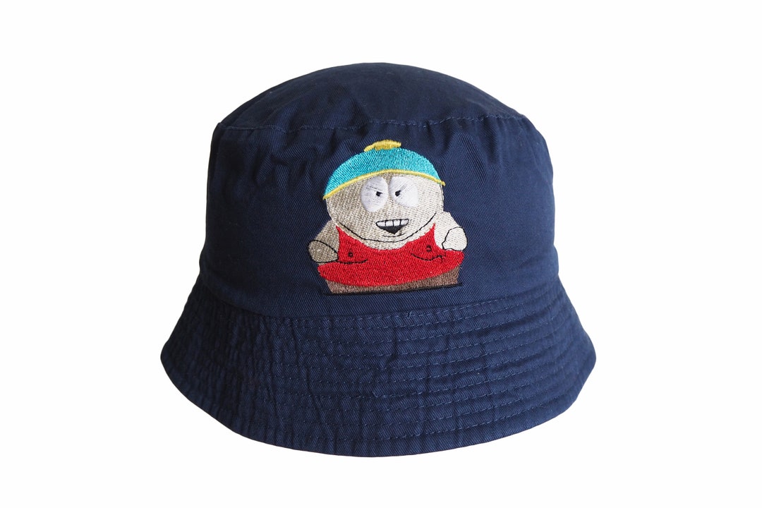 Vintage SOUTH PARK Bucket Hat Navy Blue 2001 I'm Not Fat, I'm Big Boned ...