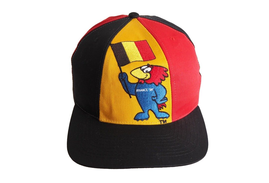 Vintage BELGIUM Team France 98 World Cup Cap 90s Football Sport Hat ...