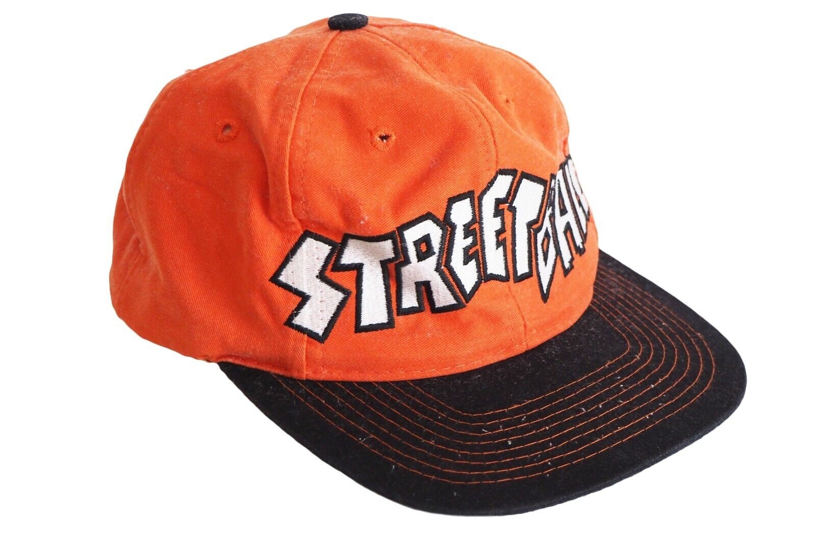 Vintage ADIDAS Streetball Cap Big Logo Orange Black 90s Hat - Etsy ...