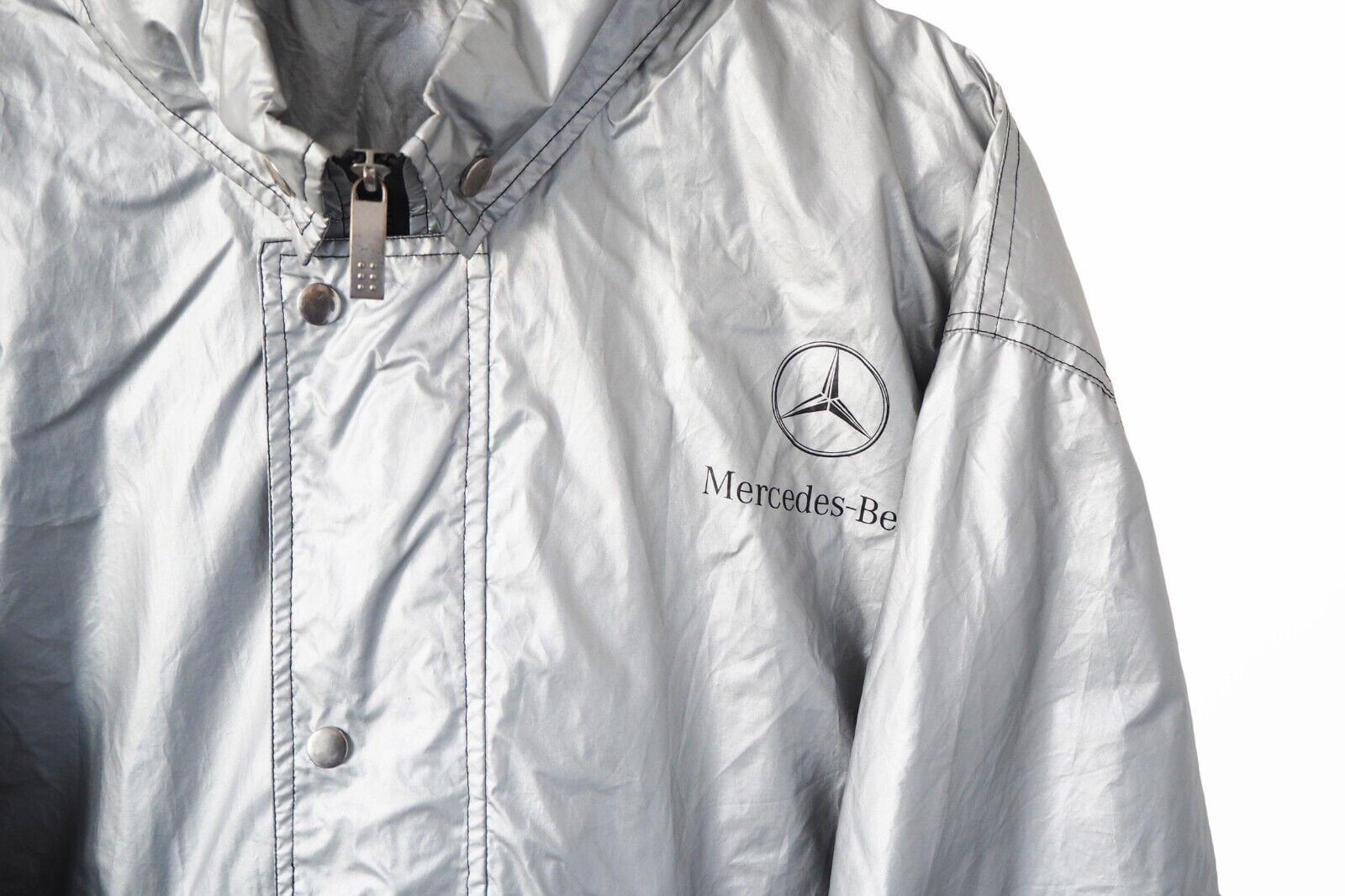 Vintage MERCEDES Racing Team Jacket Full Zip Windbreaker Size L/XL ...