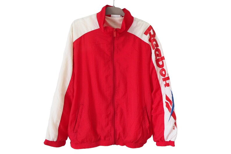 Vintage REEBOK Track Jacket 90's Sport Retro Style Size L - Etsy