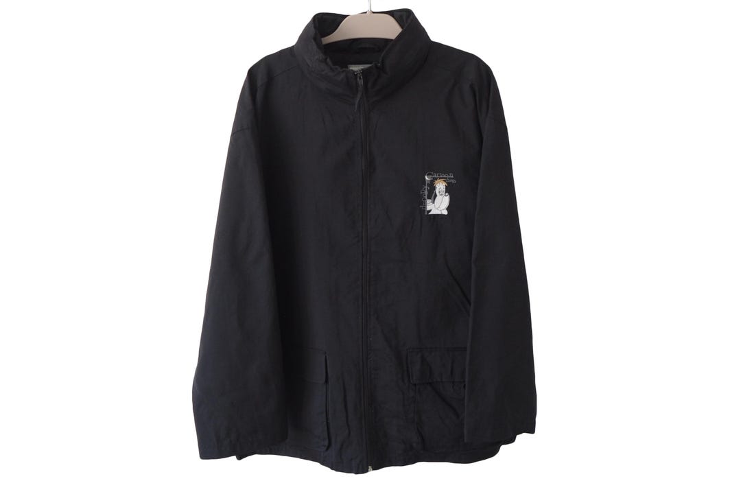 Vintage DROOPY Cartoon Hero Jacket 00's Retro Wear Style Size L Black ...