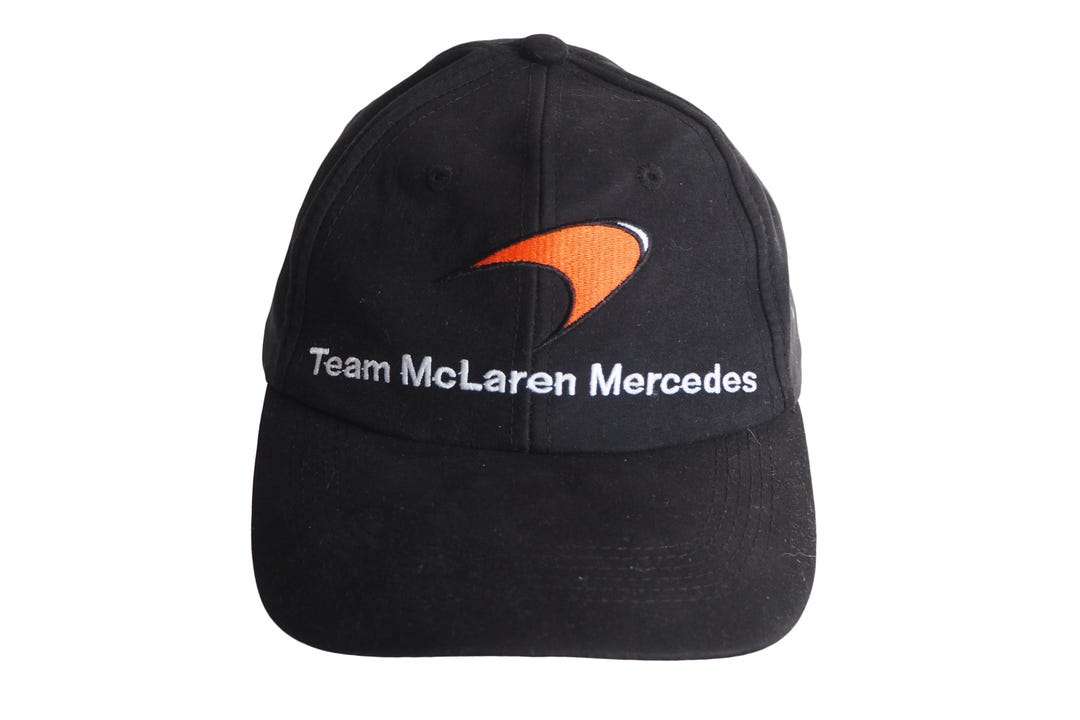 Vintage Mclaren Mercedes F1 Team Cap Black Hat Formula 1 Racing Low ...