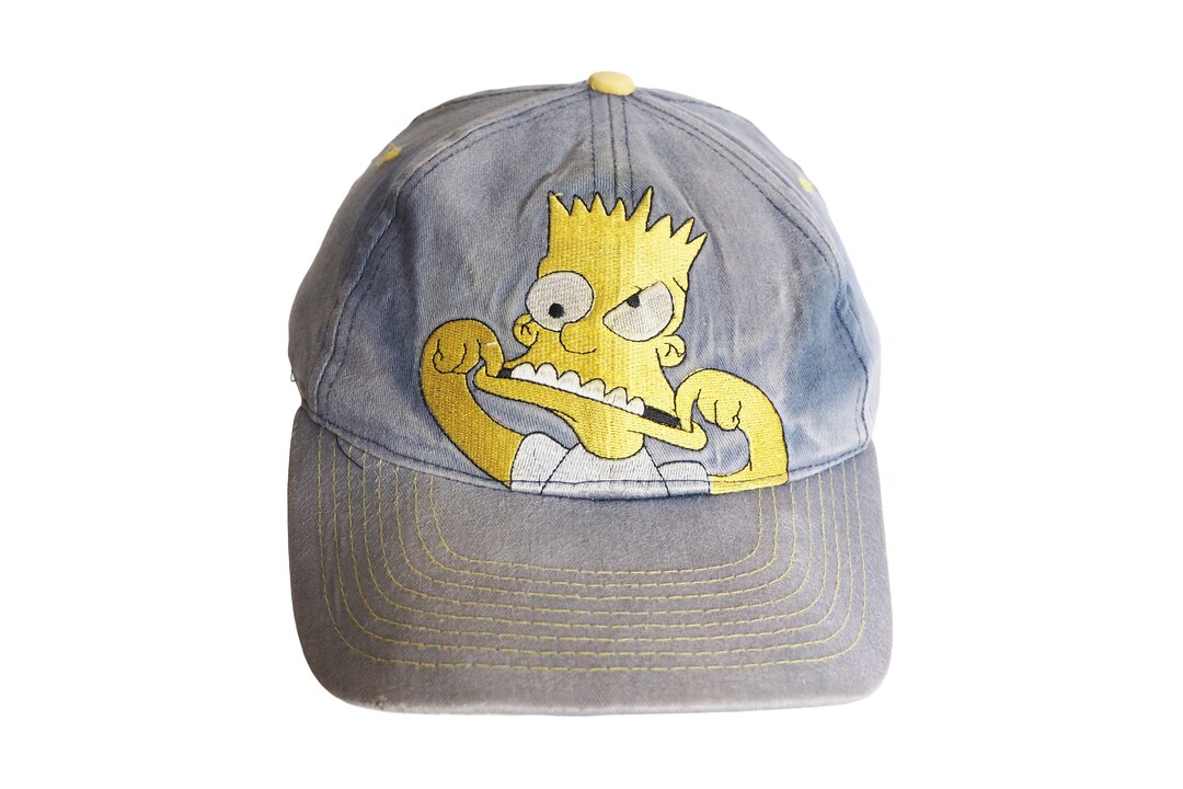 Vintage the Simpsons BART Cap Big Logo 90s USA Style Cartoon Hat - Etsy