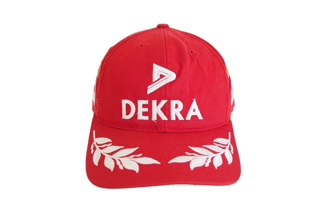 Vintage DEKRA Ferrari Michael Schumacher Cap Formula 1 Racing Team Big ...