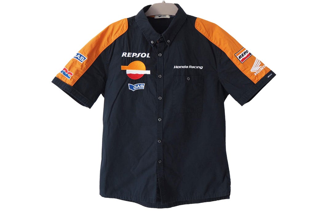 Vintage HONDA Repsol Moto GP Team Shirt 00s Racing Big Logo HRC - Etsy