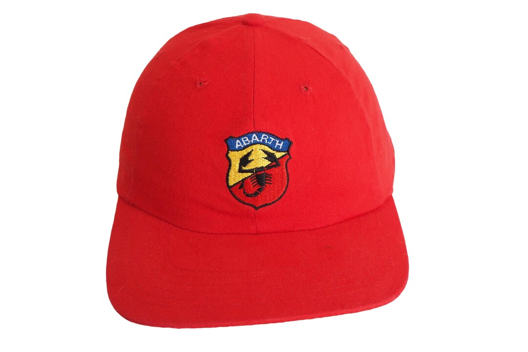 Vintage ABARTH Fiat Cap Big Logo Racing Hat 90s Red Hat Rally Style - Etsy