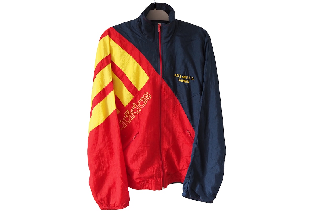 Vintage ADIDAS Adelaide F.C. Darren Jarman Track Jacket 90's Sport ...