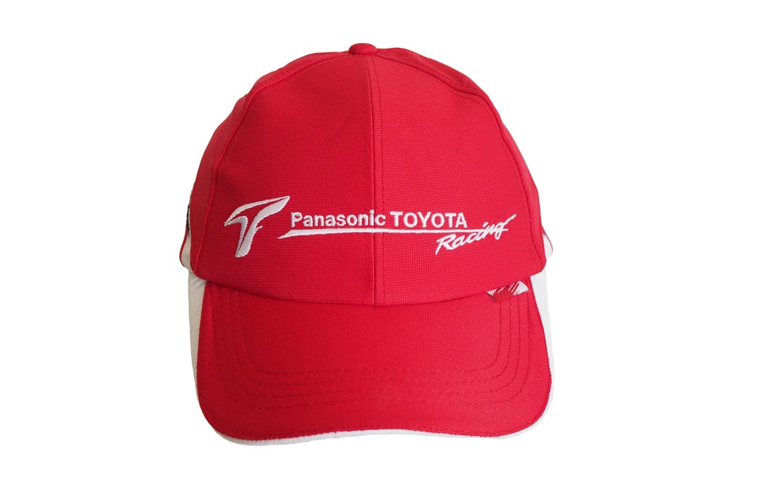 Vintage Panasonic Toyota Racing Cap Big Logo Red 00s Race Formula 1 ...