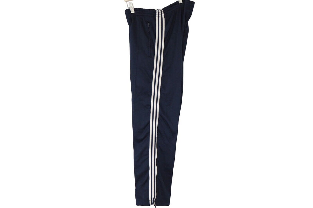 Vintage ADIDAS Track Pants Classic Size S Navy Blue 80s Retro Sport 3 ...