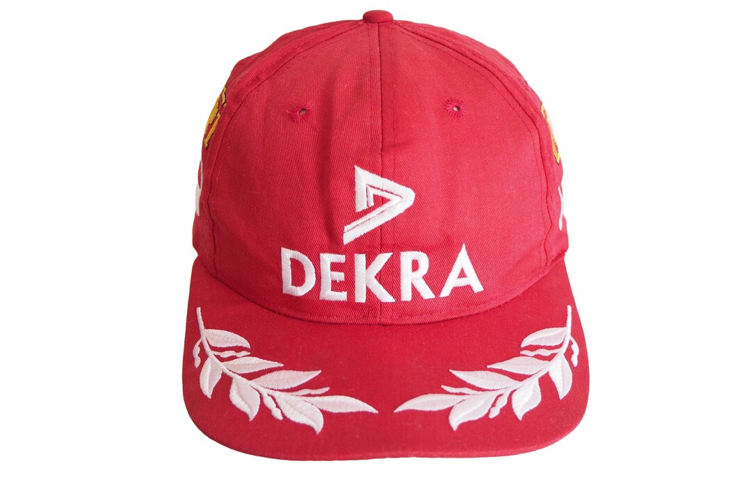 Vintage DEKRA Ferrari Michael Schumacher Cap Formula 1 Racing Team Red ...