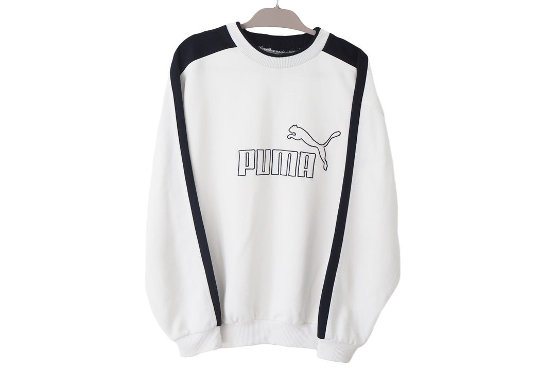 Vintage PUMA Sweatshirt 90's Retro Sport Style Crewneck Jumper Size L ...