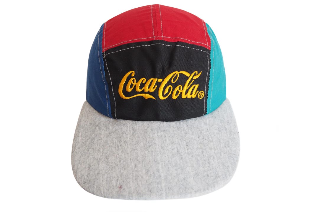 Vintage Coca Cola Cap Big Logo 90's Hat Multicolor Always USA Drink - Etsy