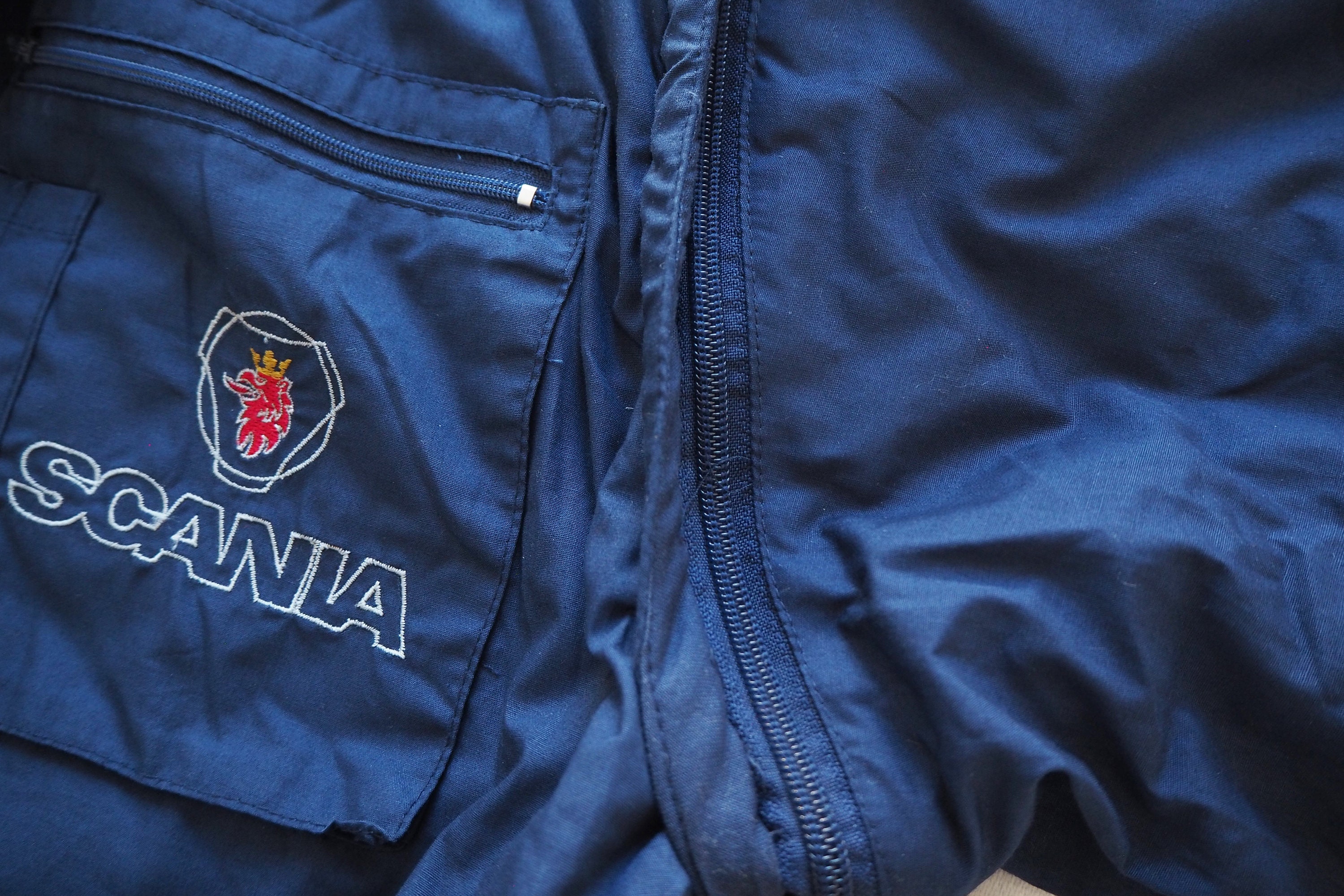 Vintage SCANIA Racing Jacket Full Zip 2in1 Vest Size L 90s Auto Sport ...