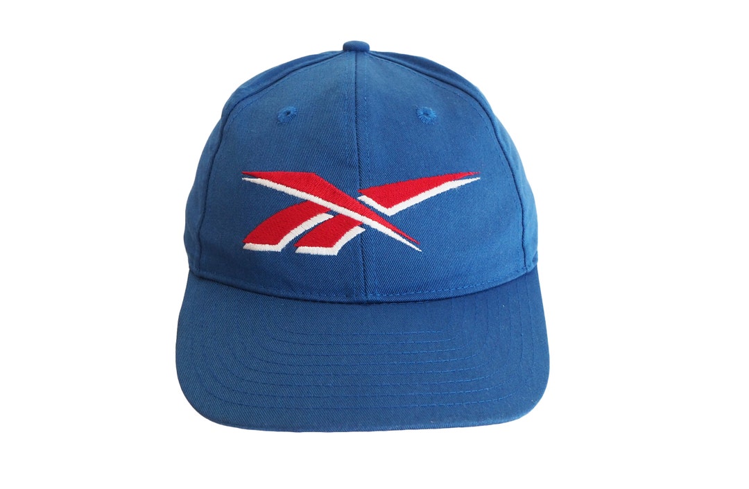 Vintage REEBOK Cap Big Logo Blue 90s Sport Style Hat - Etsy