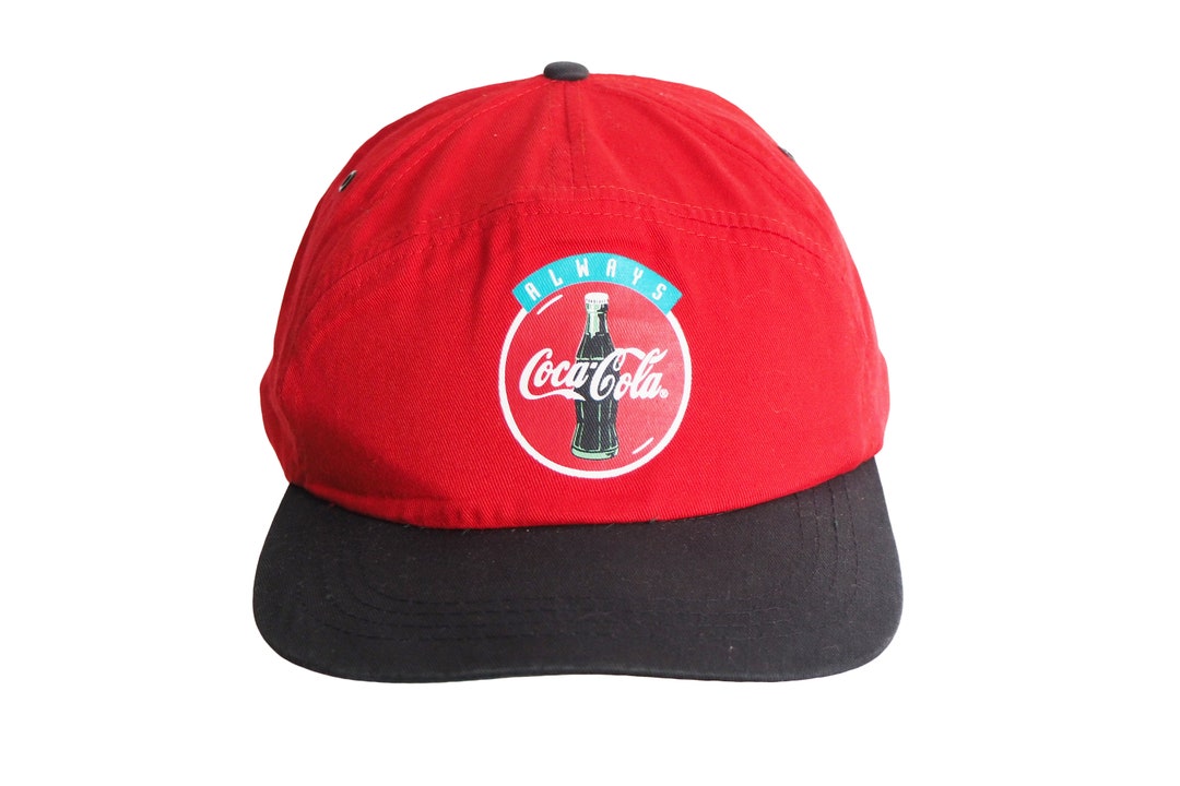 Vintage Coca Cola Cap Big Logo 90's Red Always USA Drink 5 Panel Hat - Etsy