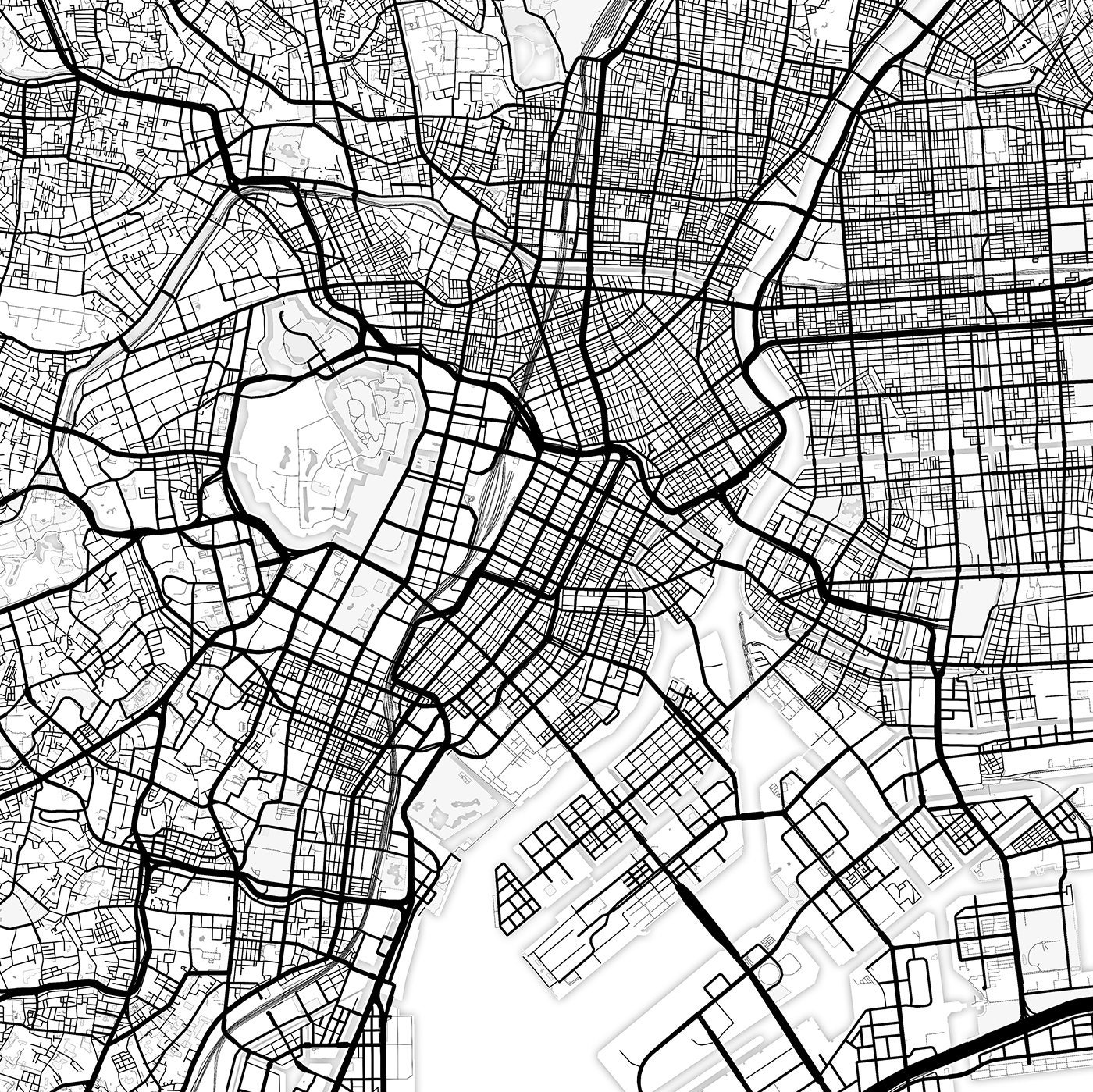 Tokyo Map Print Tokyo Map Download City Map Tokyo Tokyo - Etsy