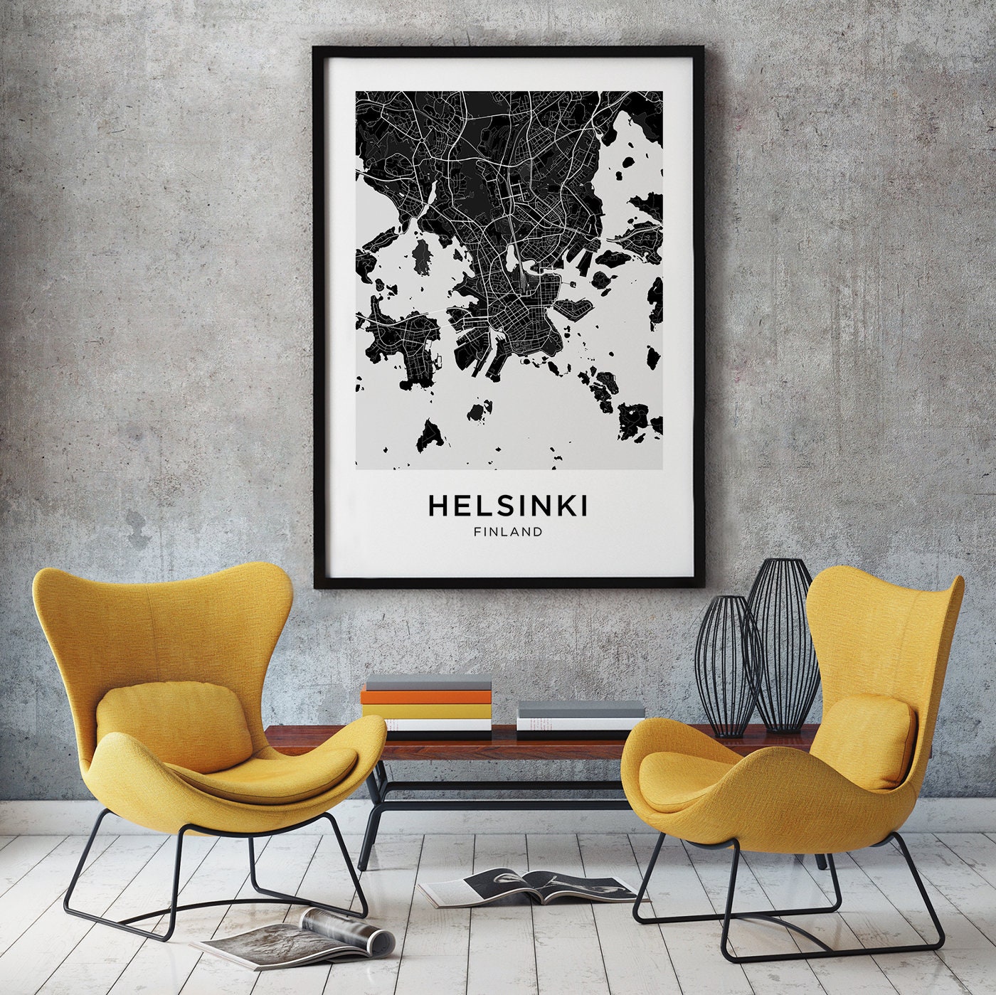 Helsinki Map Print Helsinki Map Download City Map Helsinki - Etsy