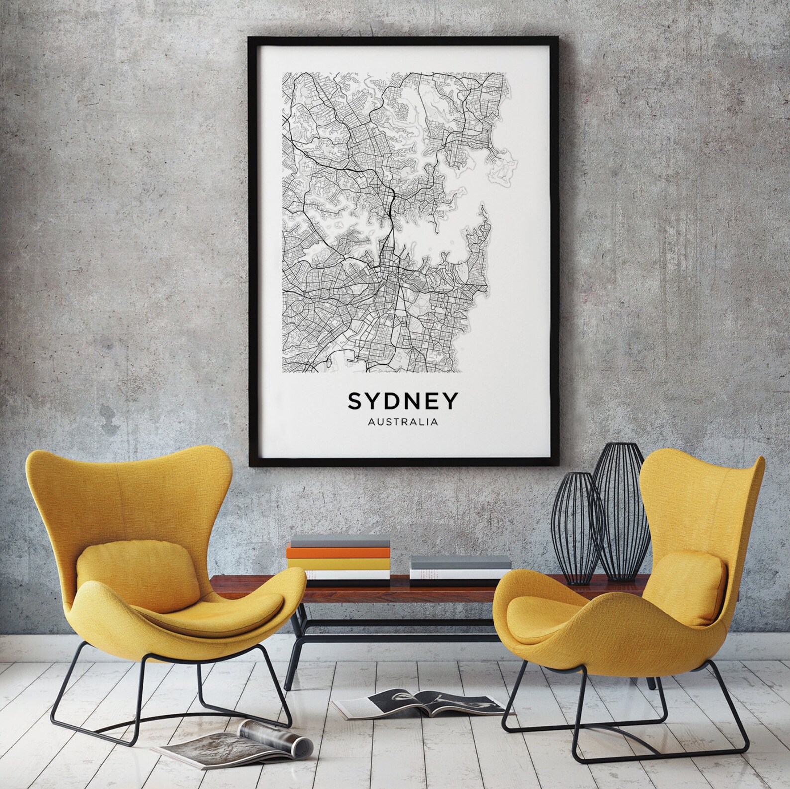Sydney Map Print, Sydney Map Download, City Map Sydney, Sydney Street ...