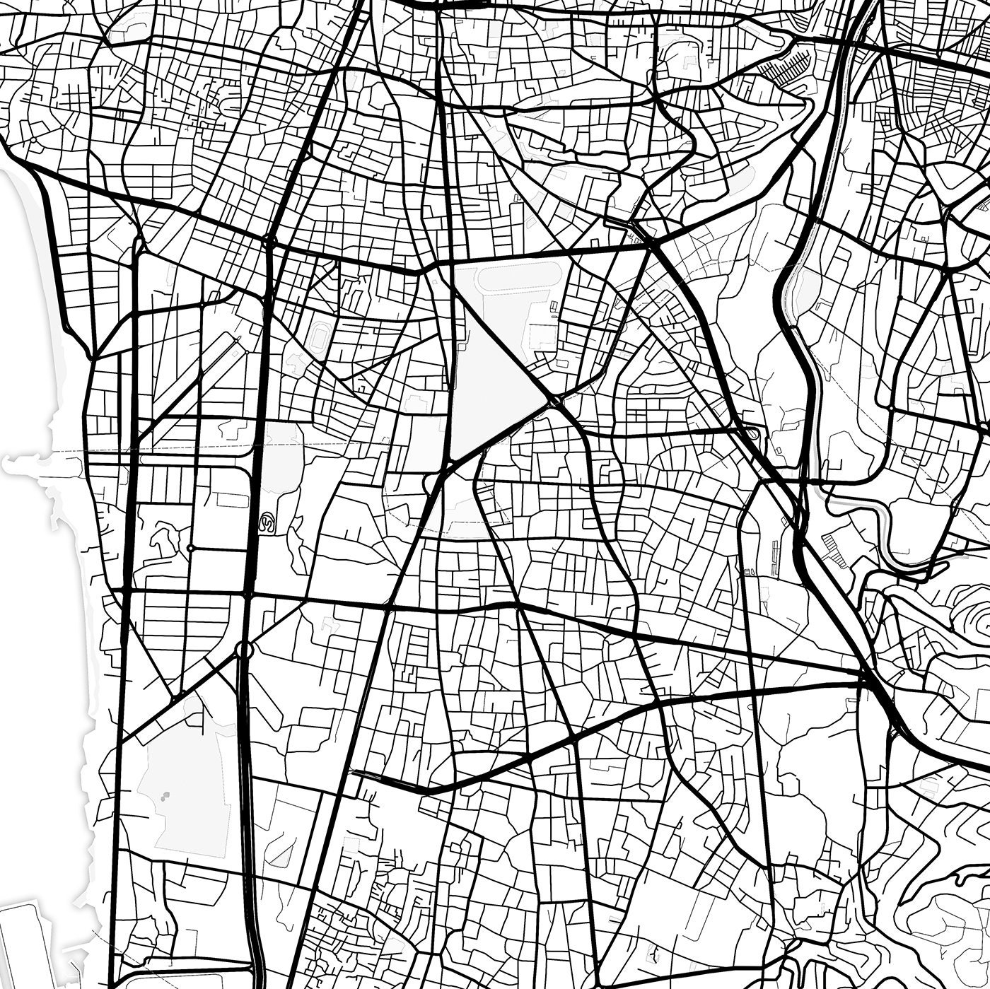 Beirut Map Print, Beirut Map Download, City Map Beirut, Beirut Street ...