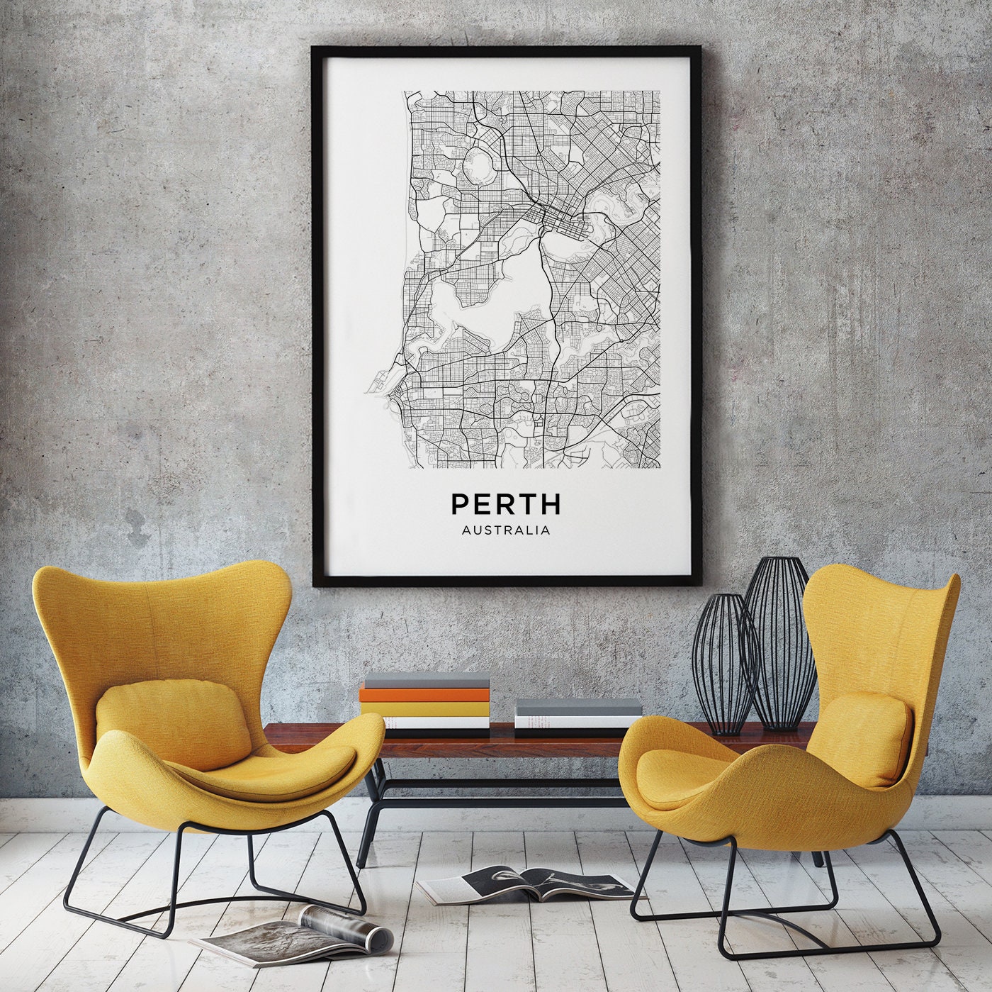 Perth Map Print, Perth Map Download, City Map Perth, Perth Street Map ...