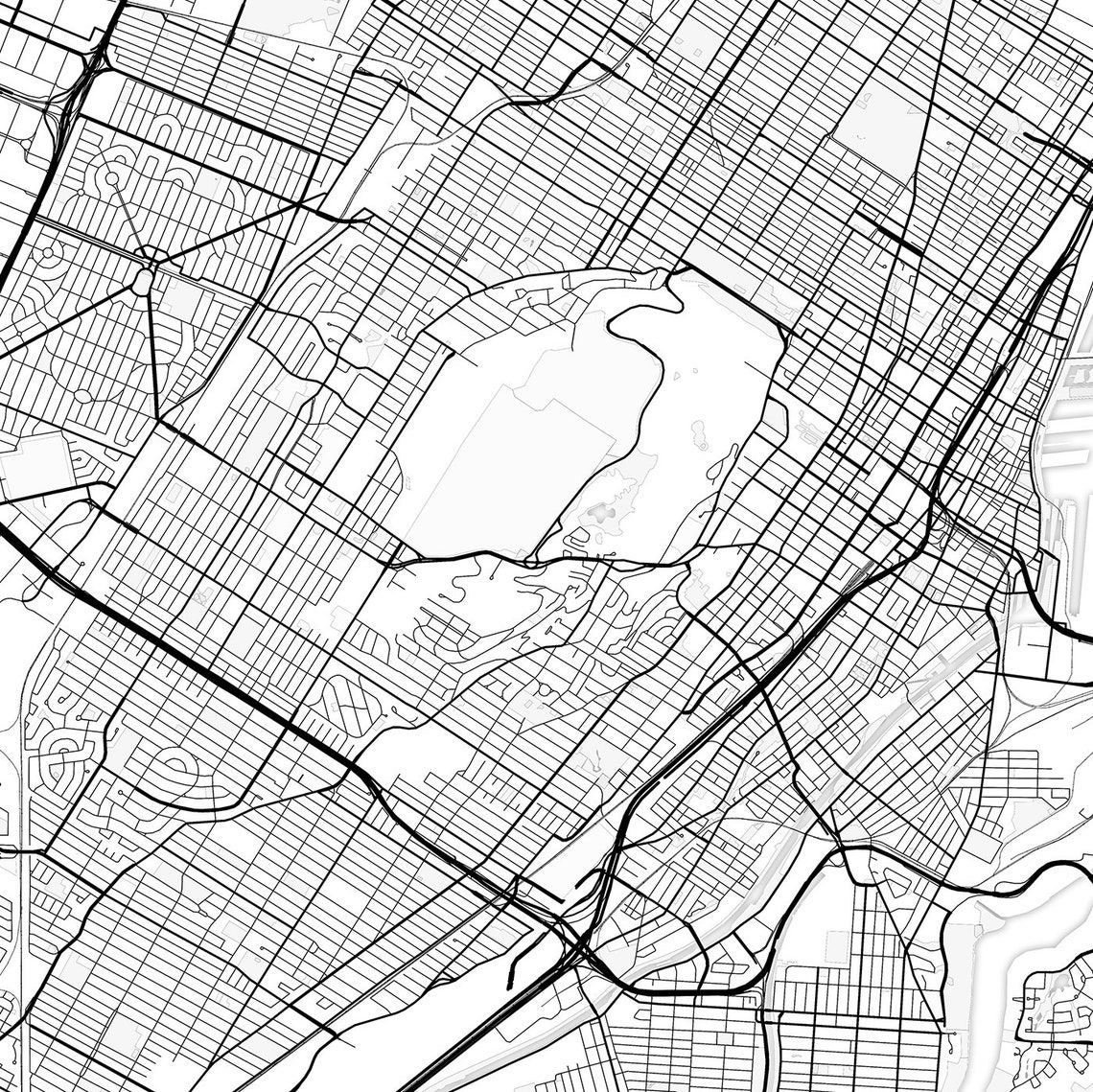 Montreal Map Print, Montreal Map Download, City Map Montreal, Montreal ...
