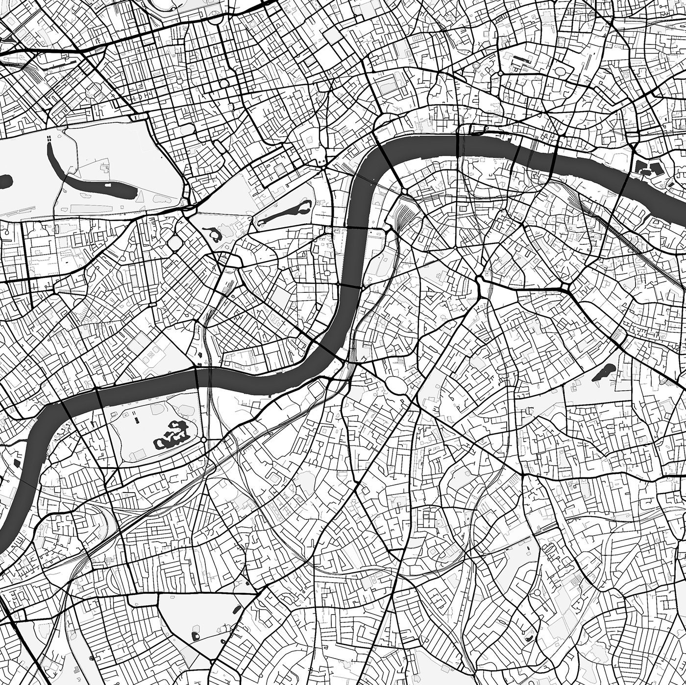 London Map Print, London Map Download, Circle City Map London, London ...