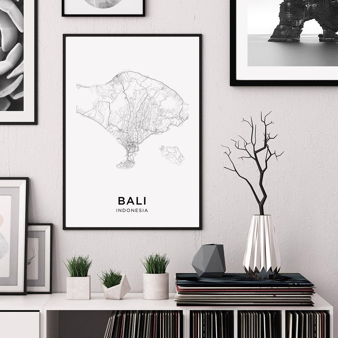 Bali Map Print Bali Map Download City Map Bali Bali Street - Etsy
