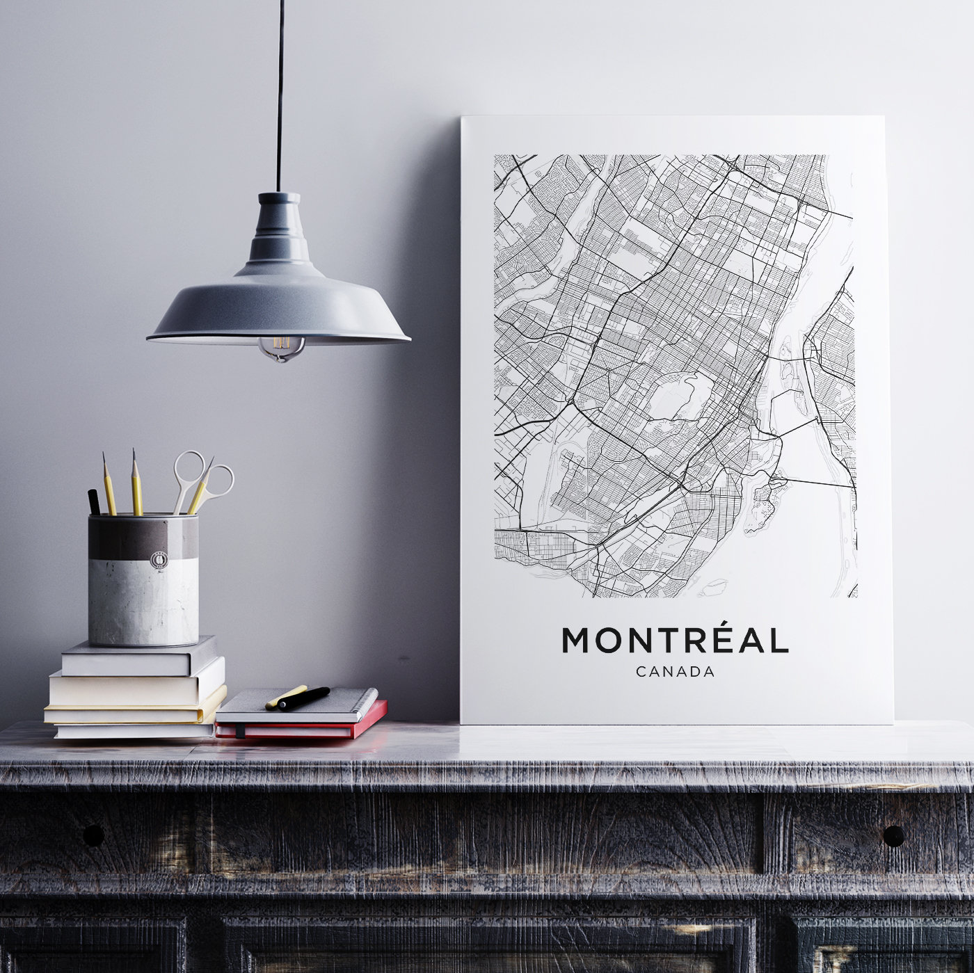Montreal Map Print, Montreal Map Download, City Map Montreal, Montreal ...