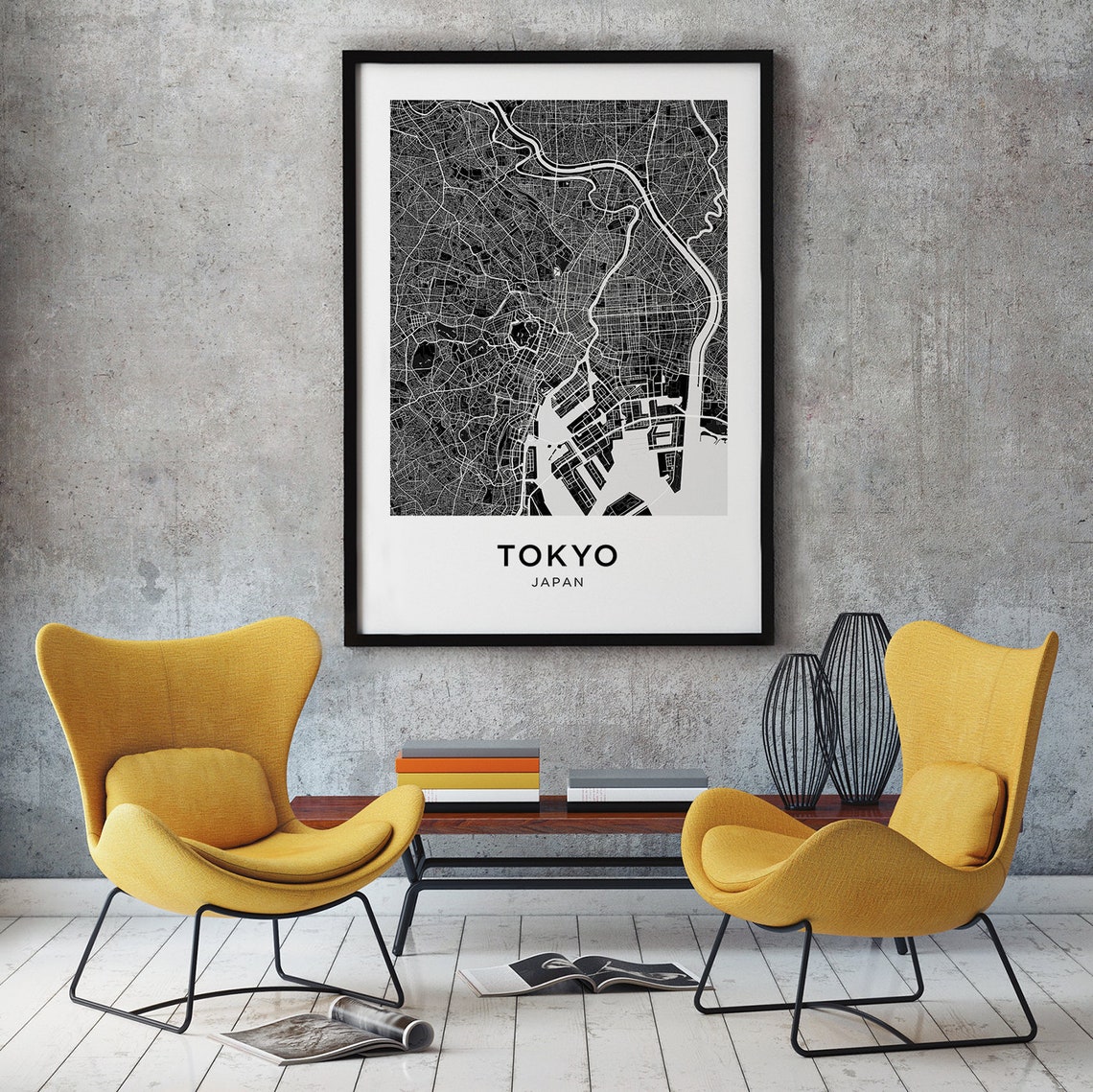 Tokyo Map Print Tokyo Map Download City Map Tokyo Tokyo - Etsy