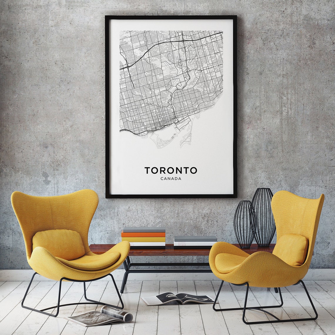 Toronto Map Print, Toronto Map Download, City Map Toronto, Toronto ...
