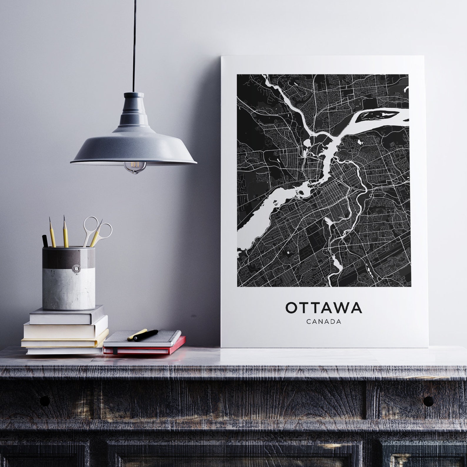 Ottawa Map Print, Ottawa Map Download, City Map Ottawa, Ottawa Street ...