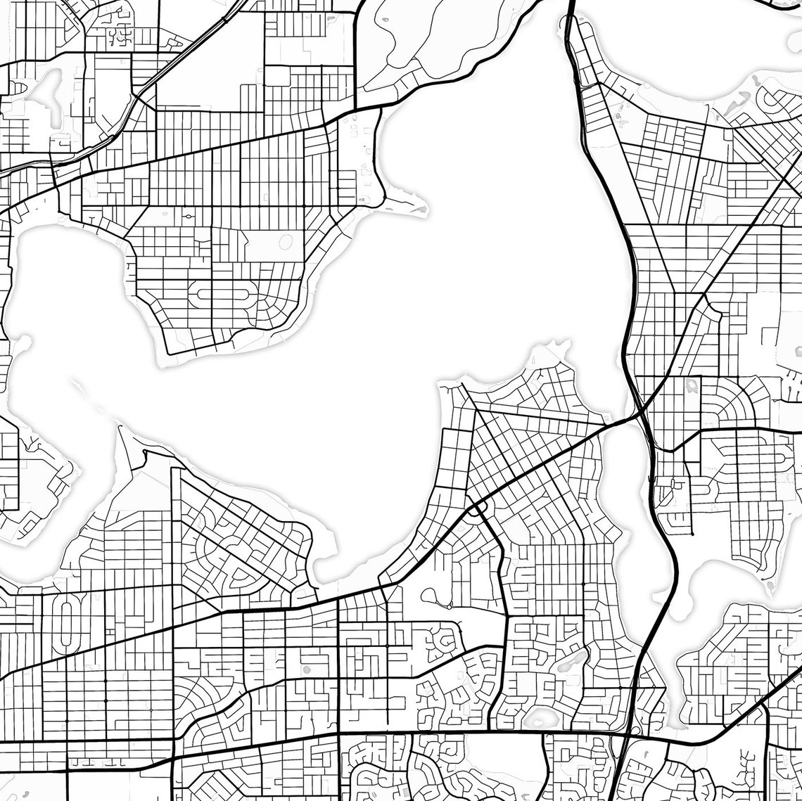 Perth Map Print Perth Map Download City Map Perth Perth | Etsy