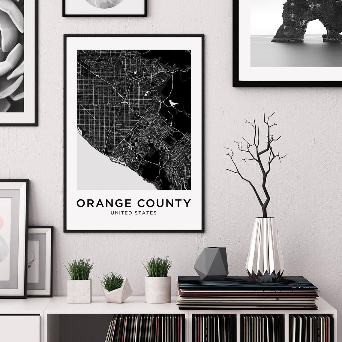 Orange County Map Print, Orange County Map Download, City Map Orange ...