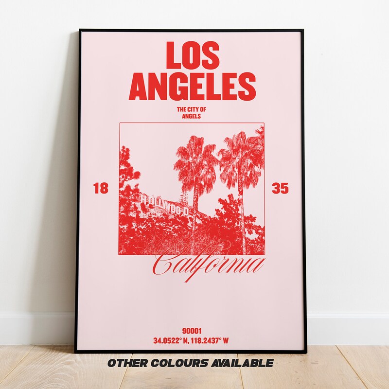 Los Angeles Poster - Etsy