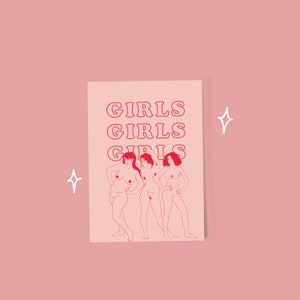 A5 Girls Notebook Pink and Red Notepad With Grid Pages Body Positive ...
