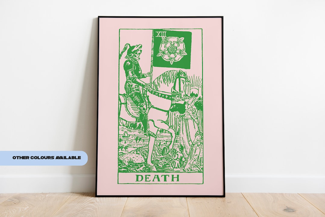Scorpio Wall Art | Death Tarot Card | Tarot Card Art Print ...