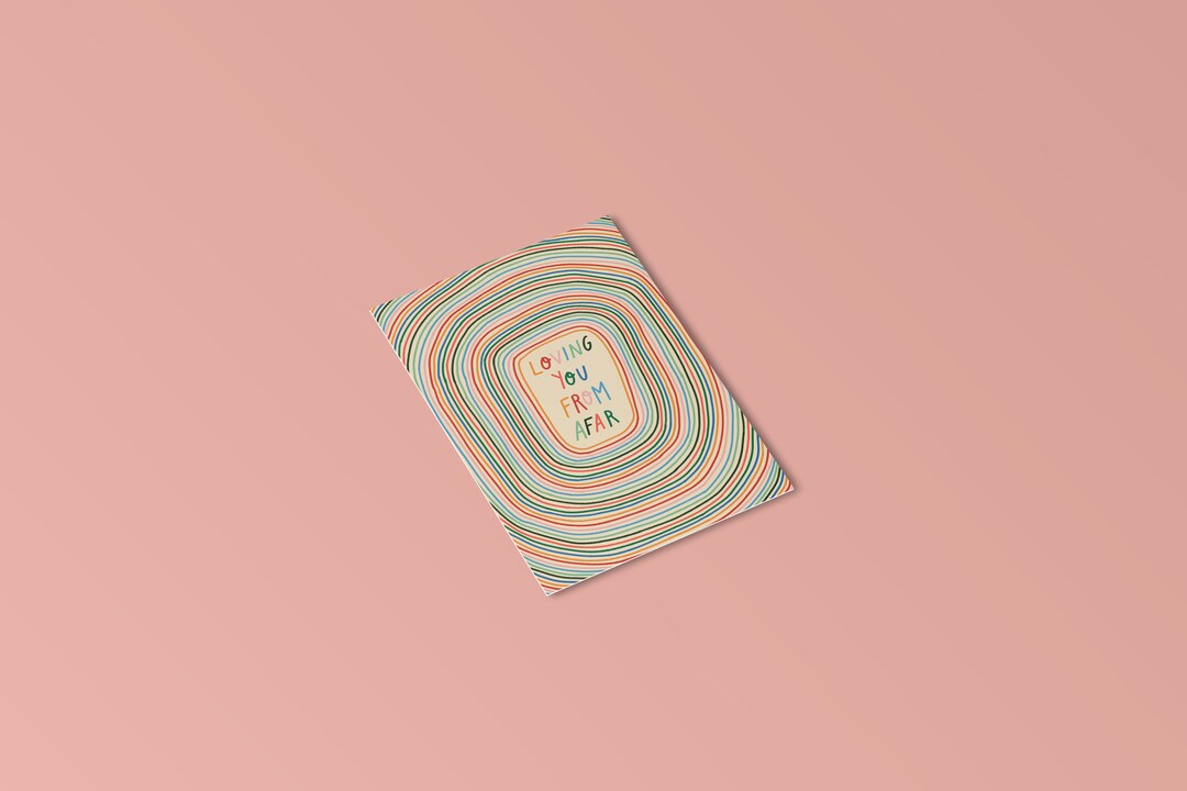 A6 Loving You From Afar Postcard Social Distancing Card - Etsy