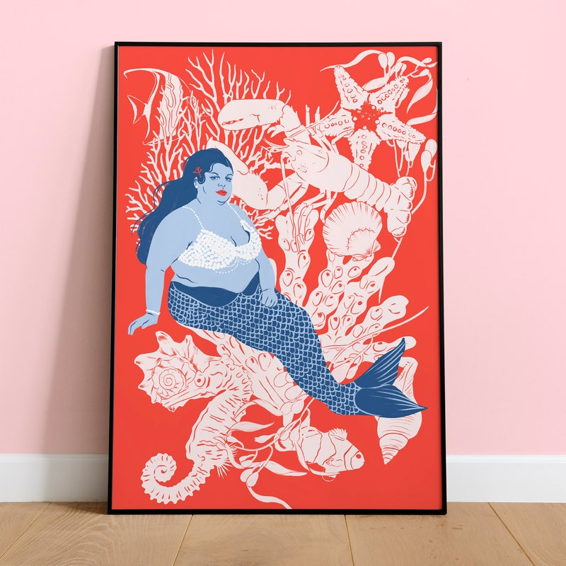 Fat Mermaid - Etsy