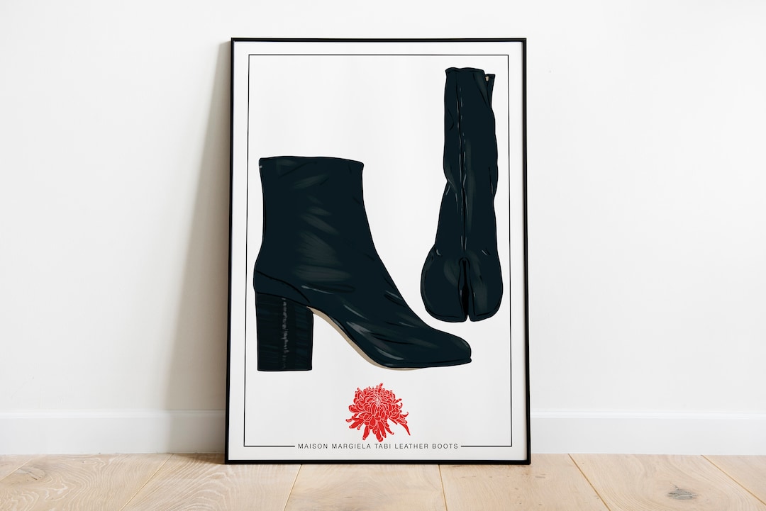 Boots Print | Fashion Poster | Boots Poster | Shoe Poster | Shoe Print ...
