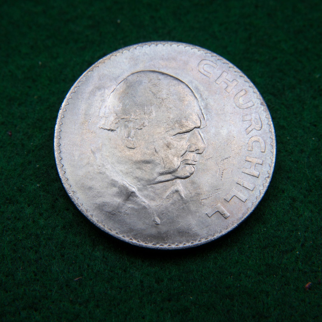 1965 Crown Coin Minted to Commemorate the Death of Sir Winston ...