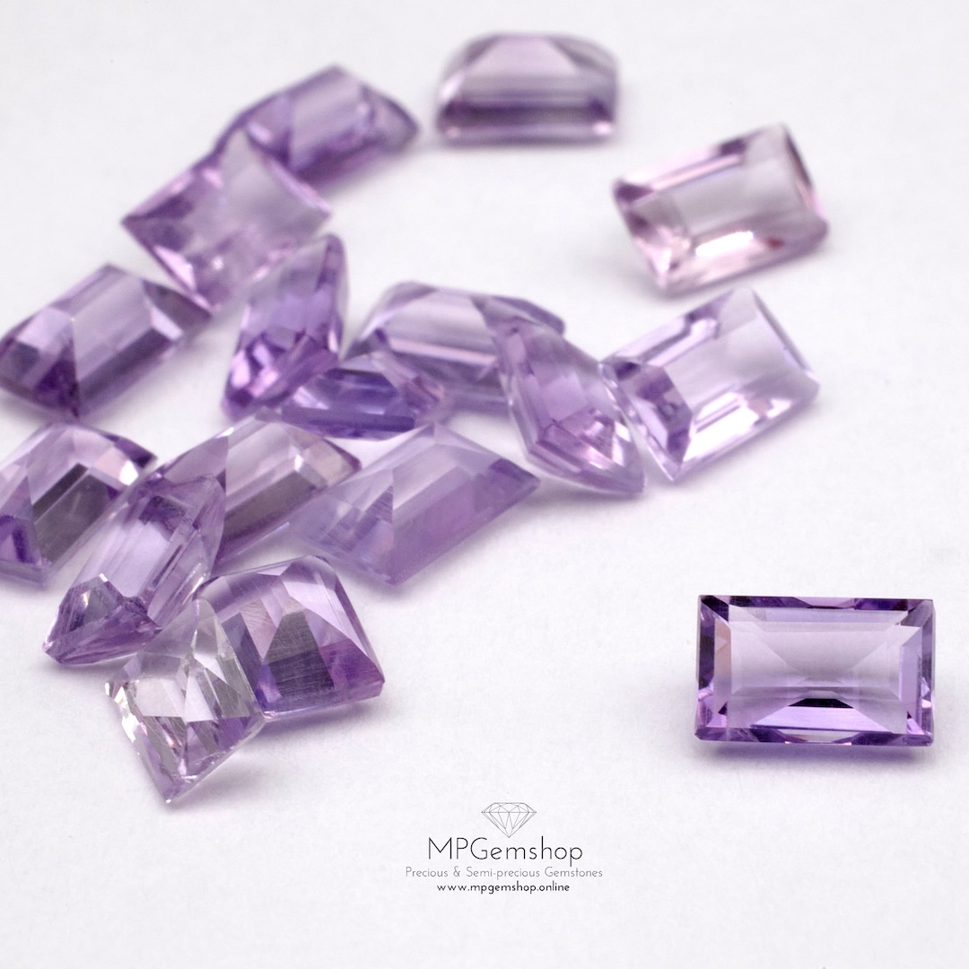 Natural Amethyst Oblong Cut Gemstone, Jewelry Making (5.5x3.5mm) - Etsy