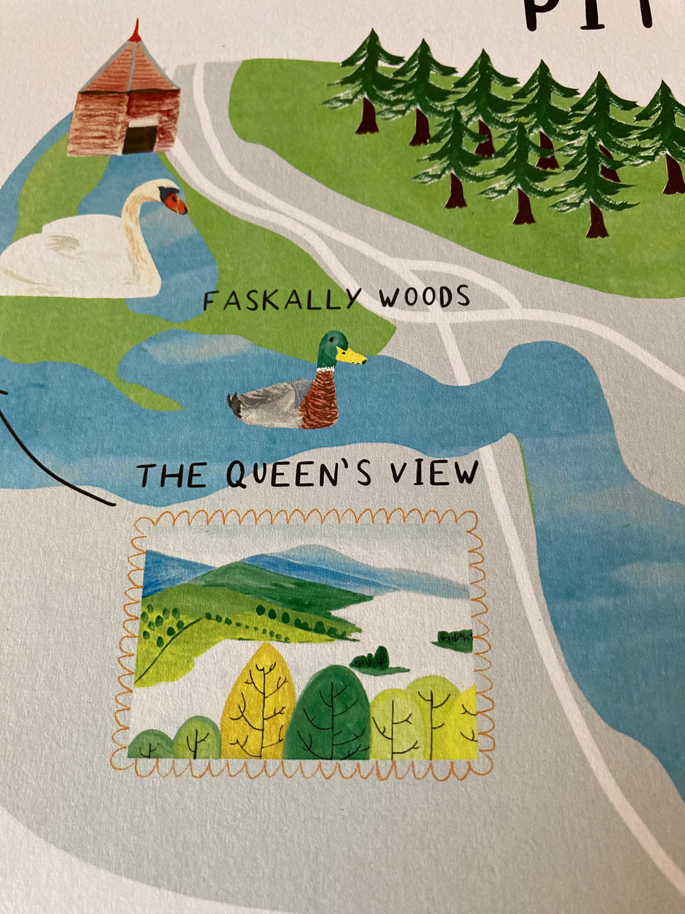 Pitlochry Map Illustrated Print Gift for Scotland Lovers - Etsy