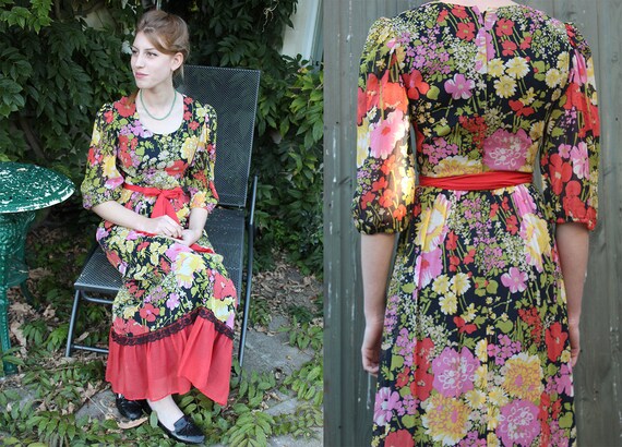 1970’s maxi dress by ‘Kati at Laura Philips’. Very pr… - Gem