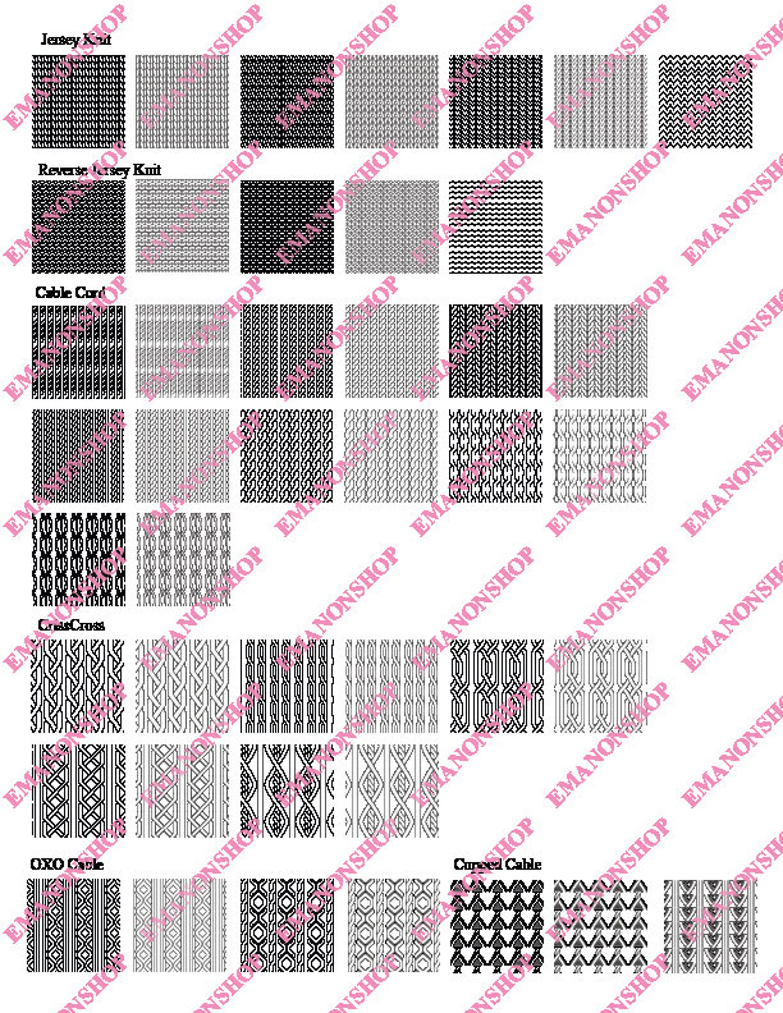 80+ Sweater Cable Knit Swatch Illustrator (AI) File - Etsy