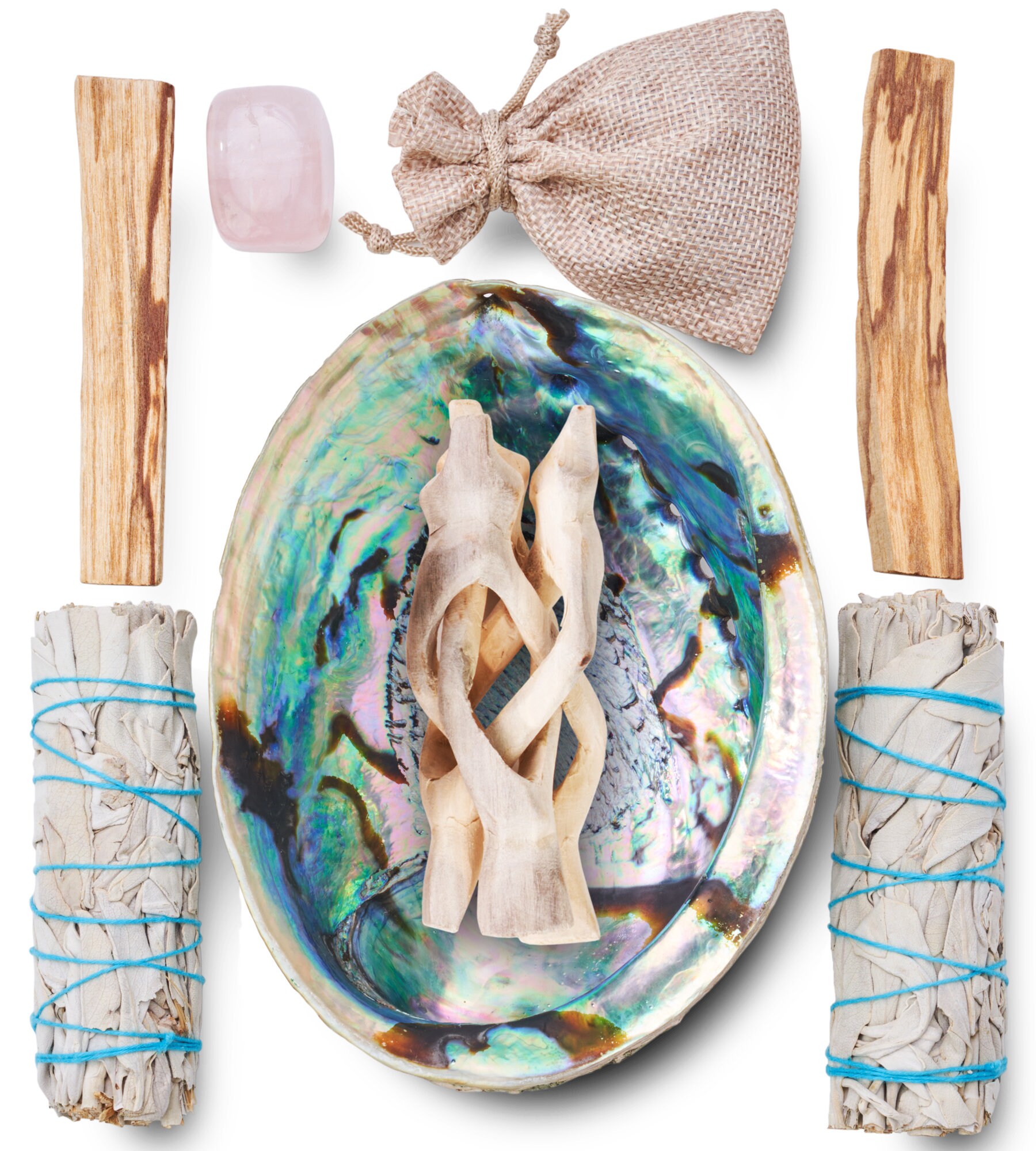 Sage Smudge Kit With 2 White Sage Bundles 4 Inch 2 Palo - Etsy