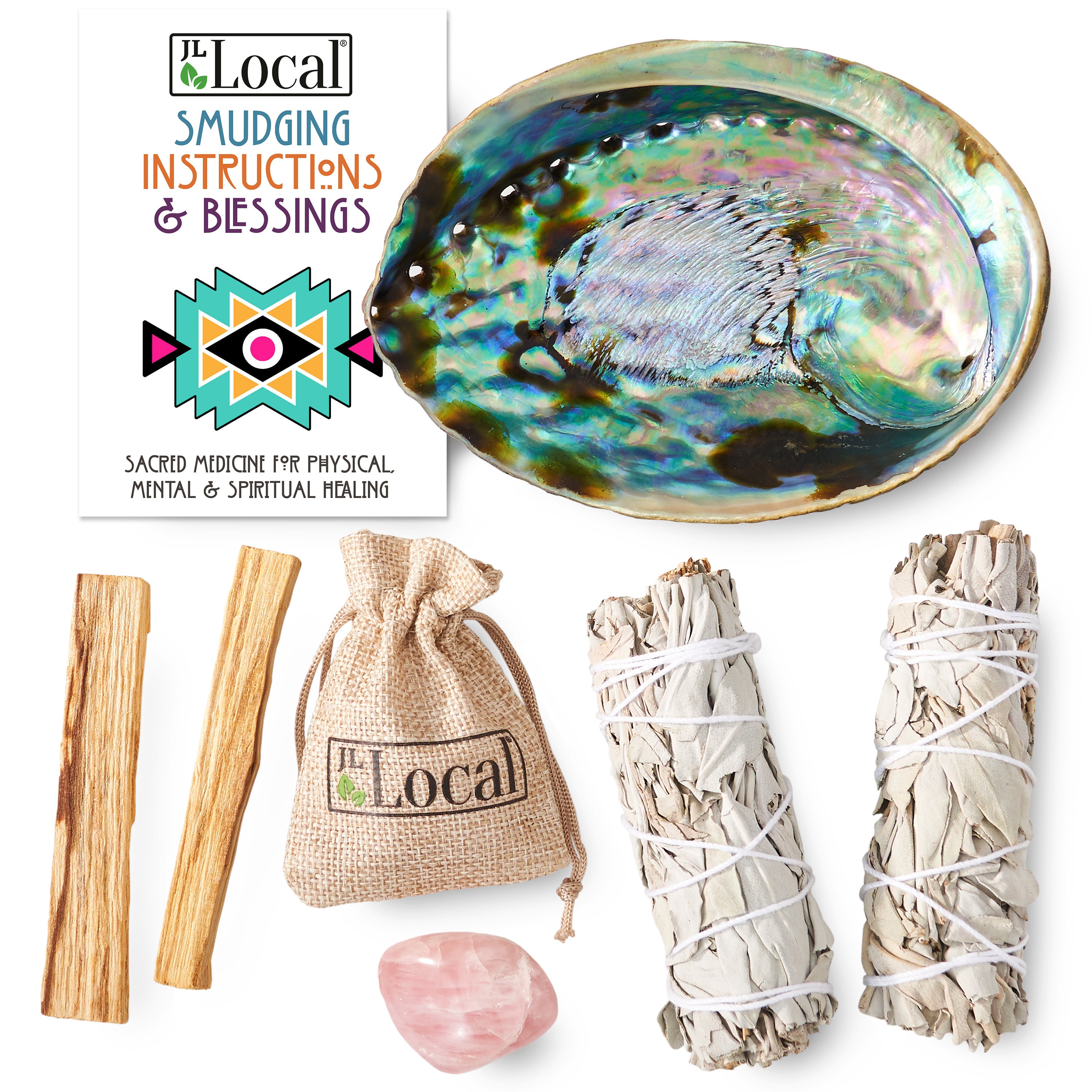 Sage Smudge Kit With 2 White Sage Bundles 4 Inch 2 Palo - Etsy