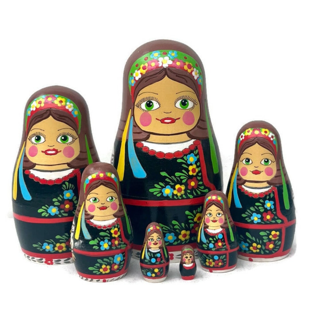Traditional Ukrainian Nesting Dolls, Handmade Wooden Toys, Perfect Gift ...
